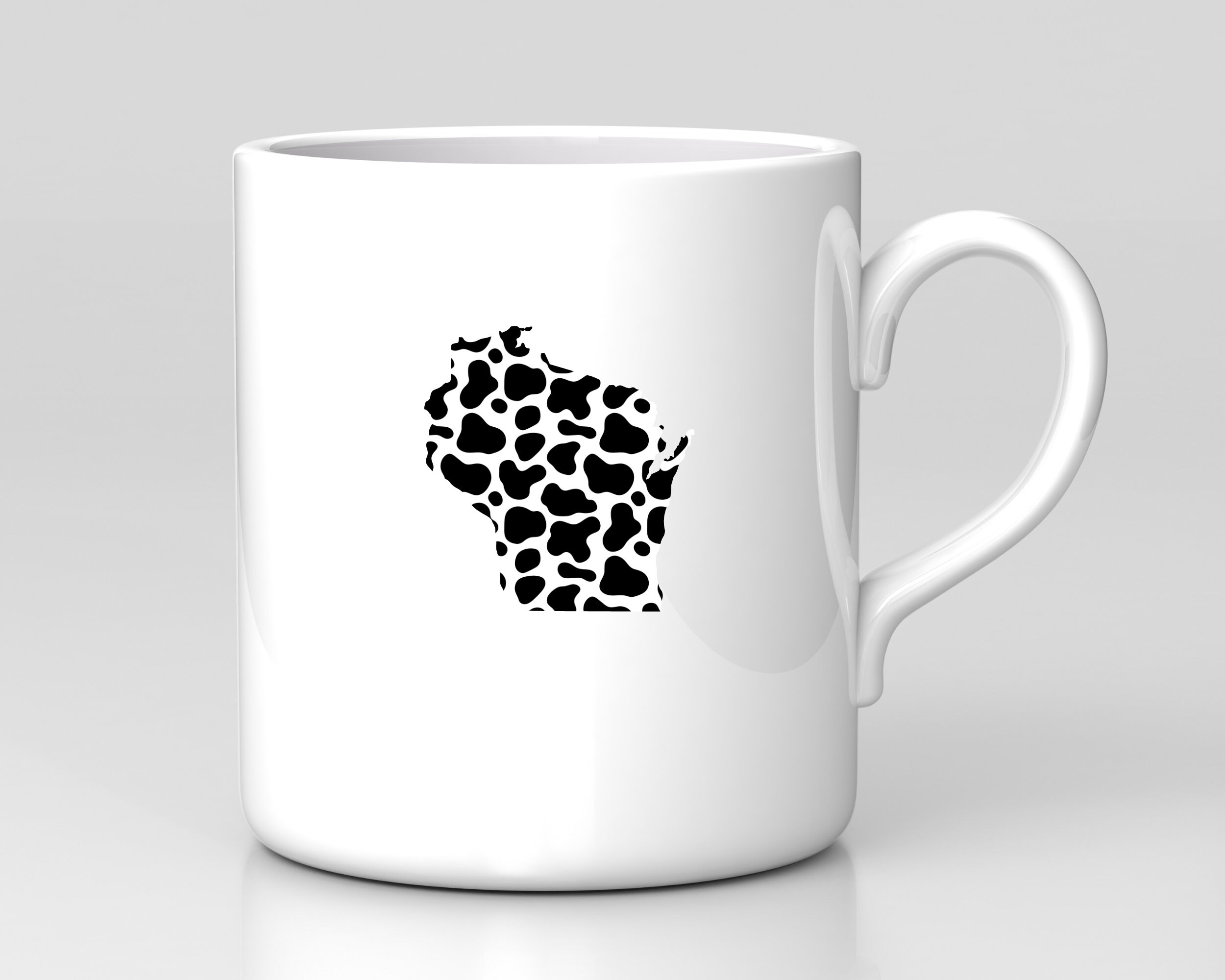 Wisconsin Svg, Cow, Dairy Svg, Wisconsin Outline, WI, Digital Design ...