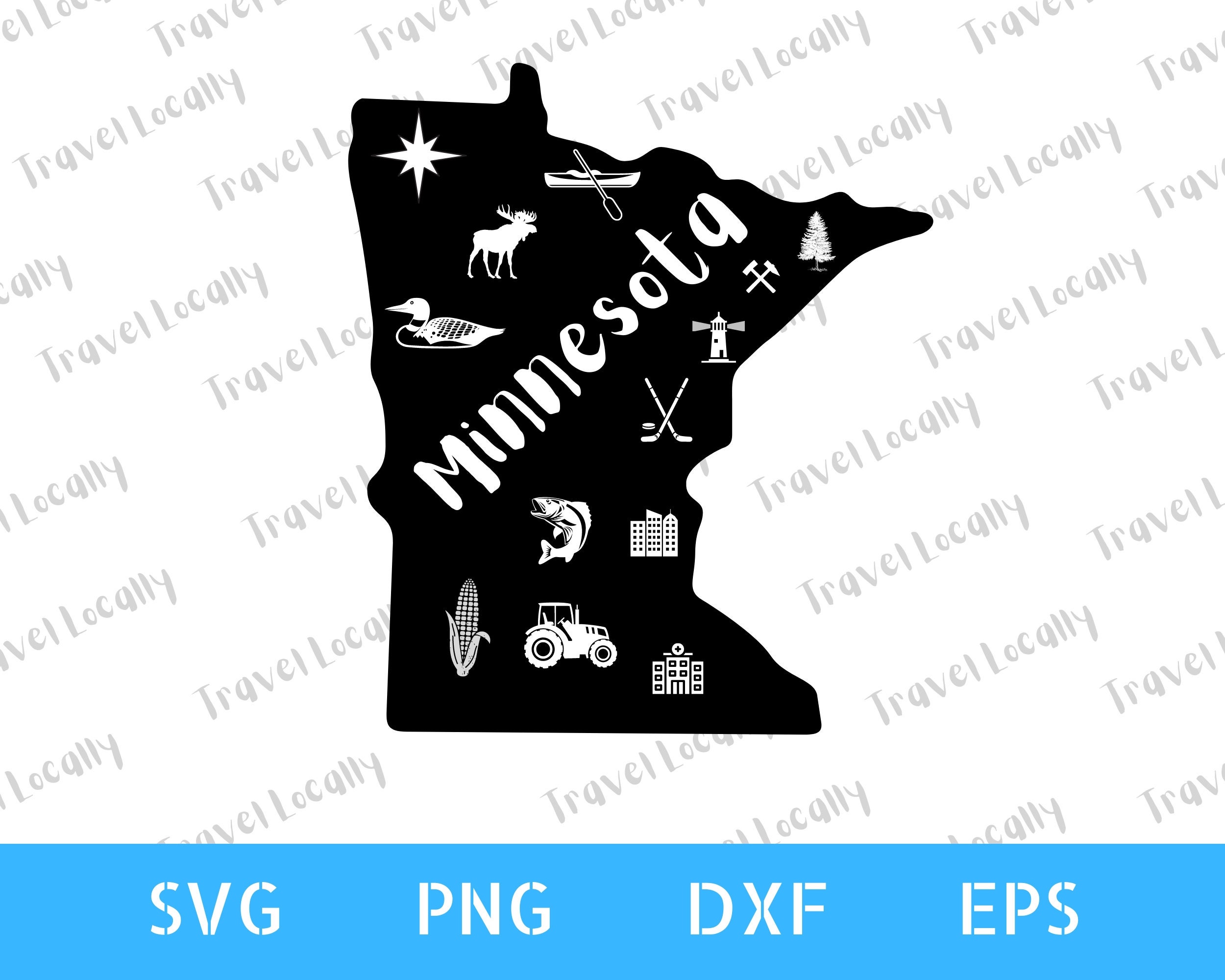 Minnesota Svg, Minnesota Outline, Design MN, Transparent Background ...