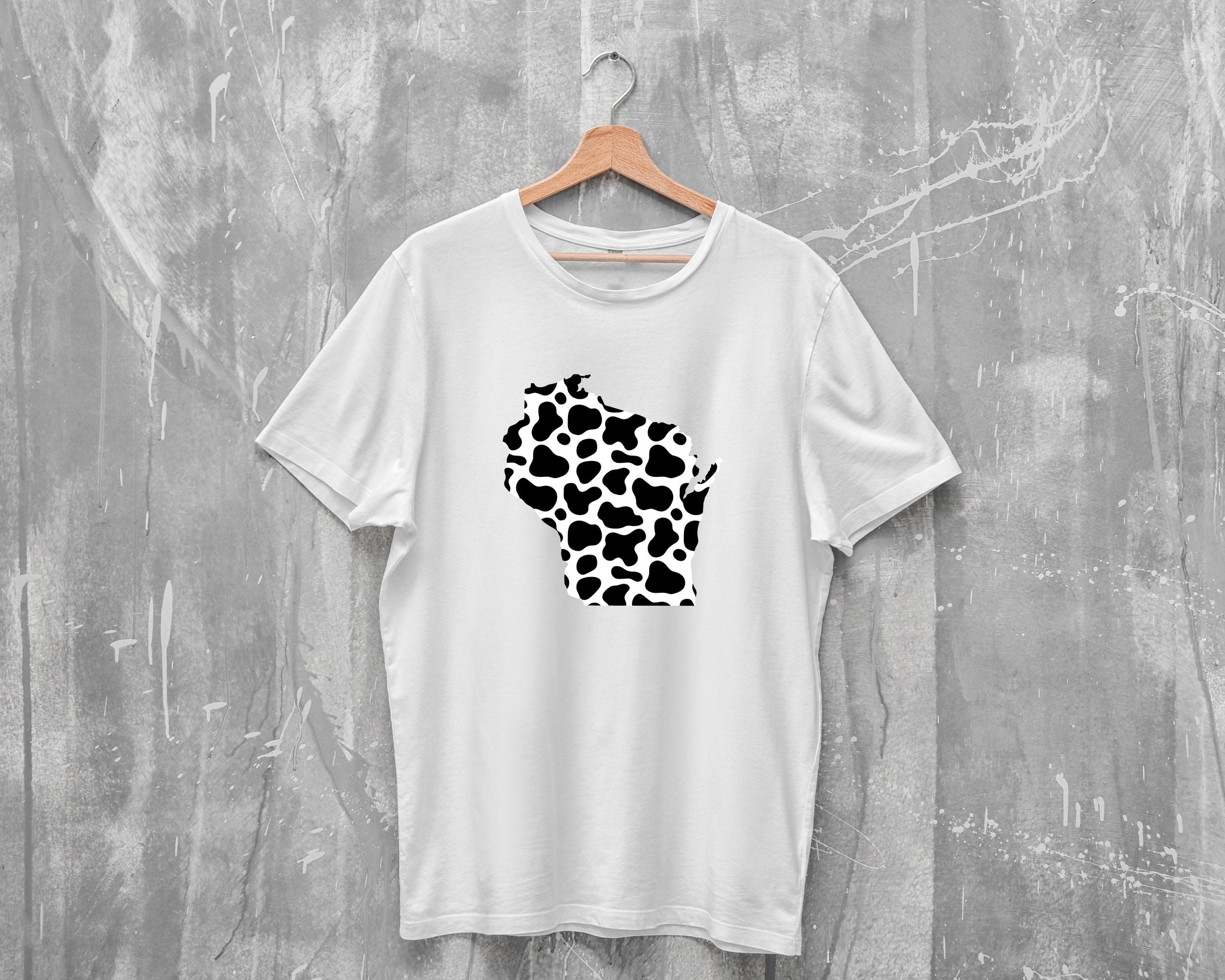 Wisconsin Svg, Cow, Dairy Svg, Wisconsin Outline, WI, Digital Design ...