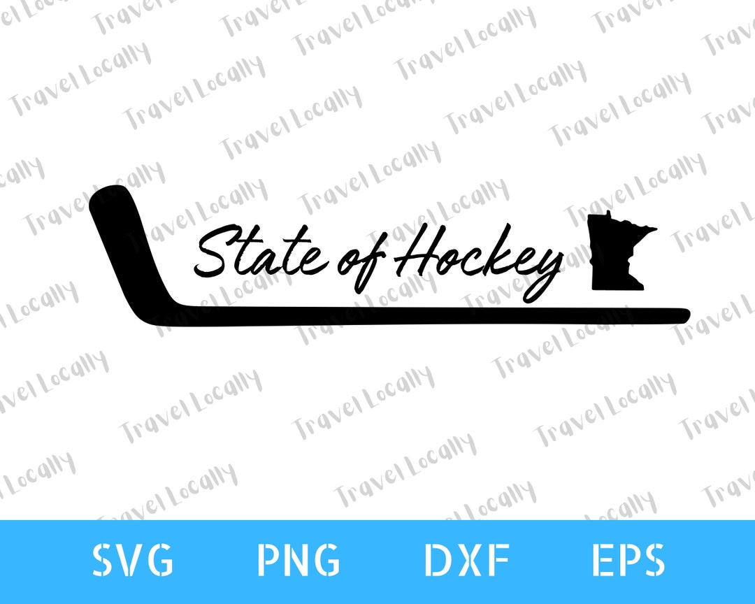 Minnesota Svg, Hockey Stick, Design MN, State of Hockey Design ...