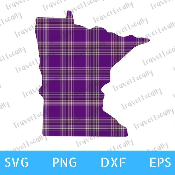 Minnesota Svg, Plaid Svg, Minnesota Outline, MN, Transparent Background ...