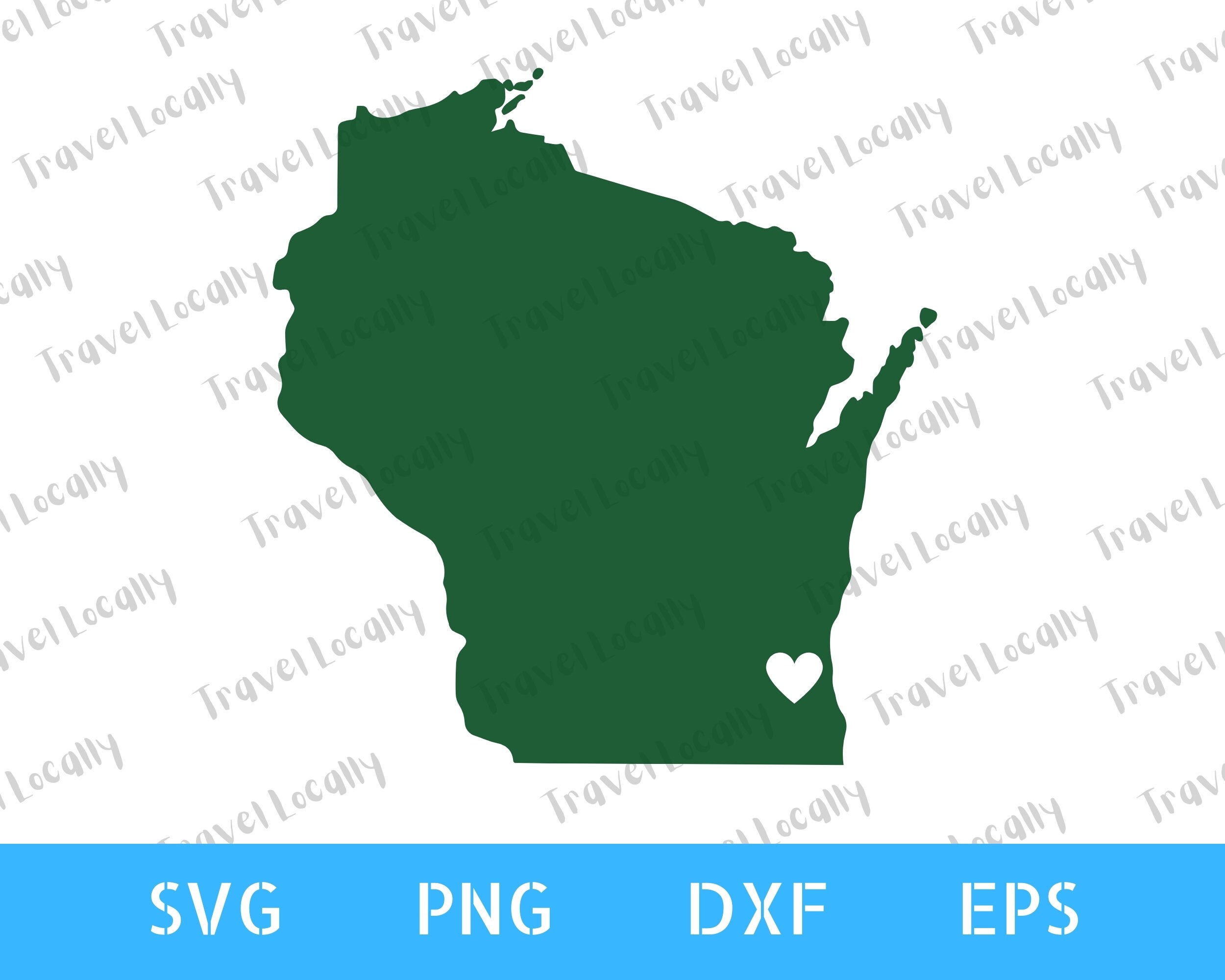 Milwaukee Svg, Wisconsin Svg, Bucks Png, Heart, Files for Cricut ...