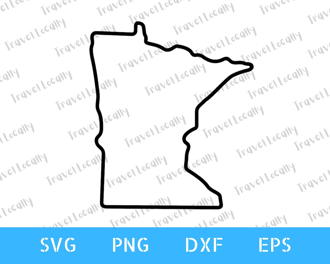 Minnesota Svg, Silhouette, Svg, State of Minnesota, Outline, MN, USA ...