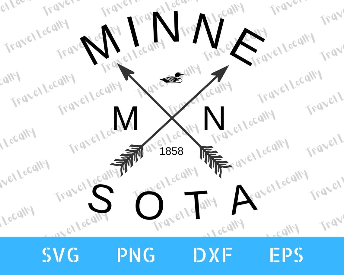 Minnesota Svg, Arrows, Loon Png, Cutting Machine, MN, Transparent ...