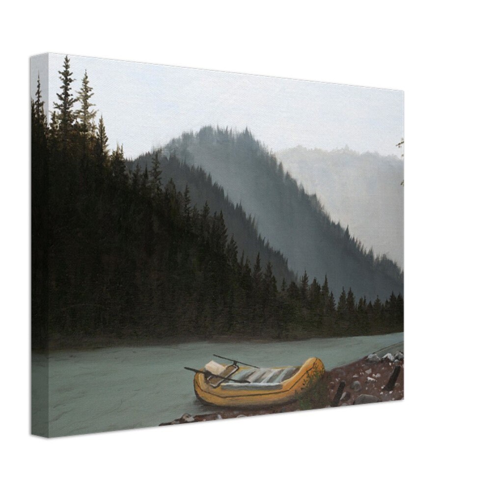 Landscape Painting, Acrylic Painting Rafting on the Snake River - Etsy