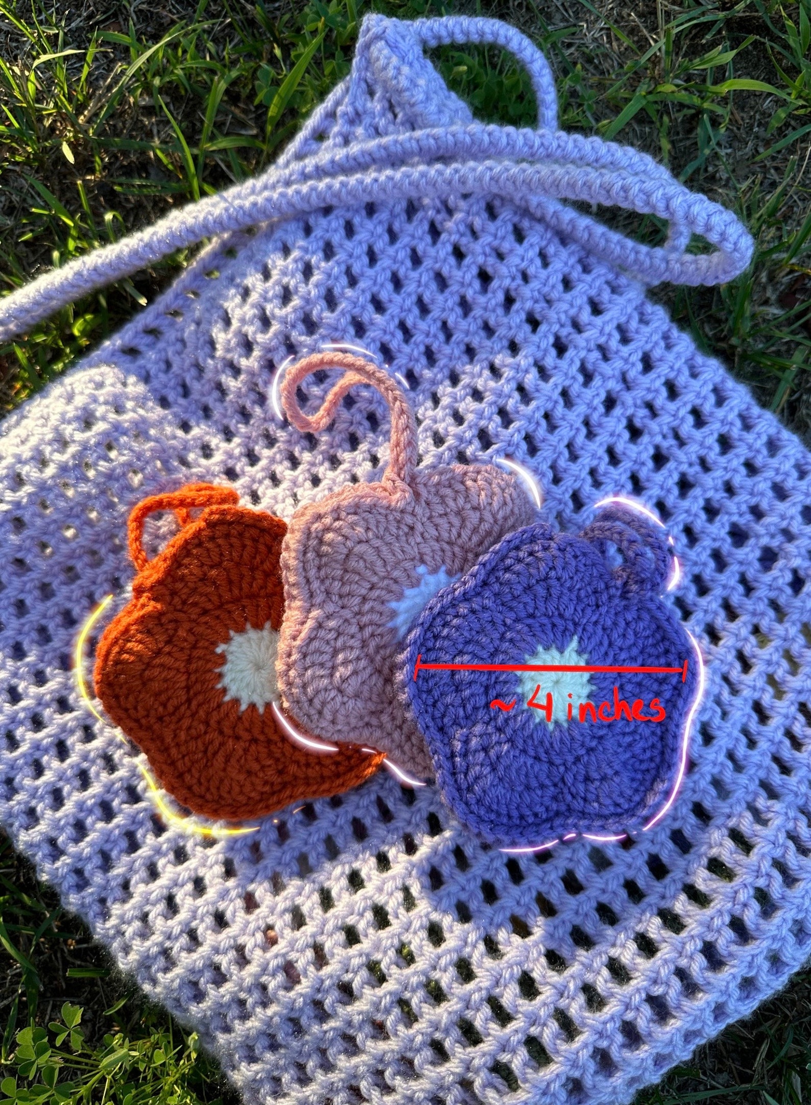 Crochet Flower Airpods Pouch Handmade Pouch Bag Accessories - Etsy