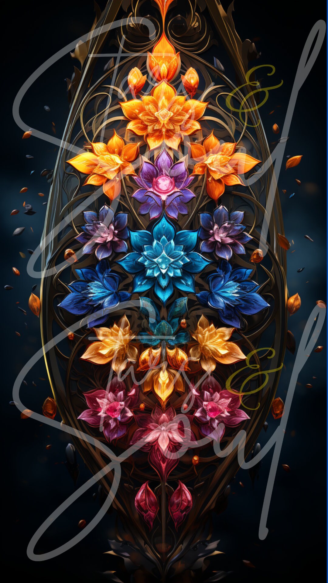 Chakra Alignment Vibrant Seven Chakras Aligned Phone - Etsy