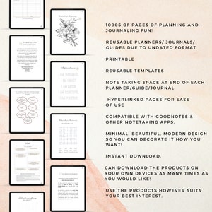 Digital Planner Life Bundle, Great Variety, Empowerment Journals ...