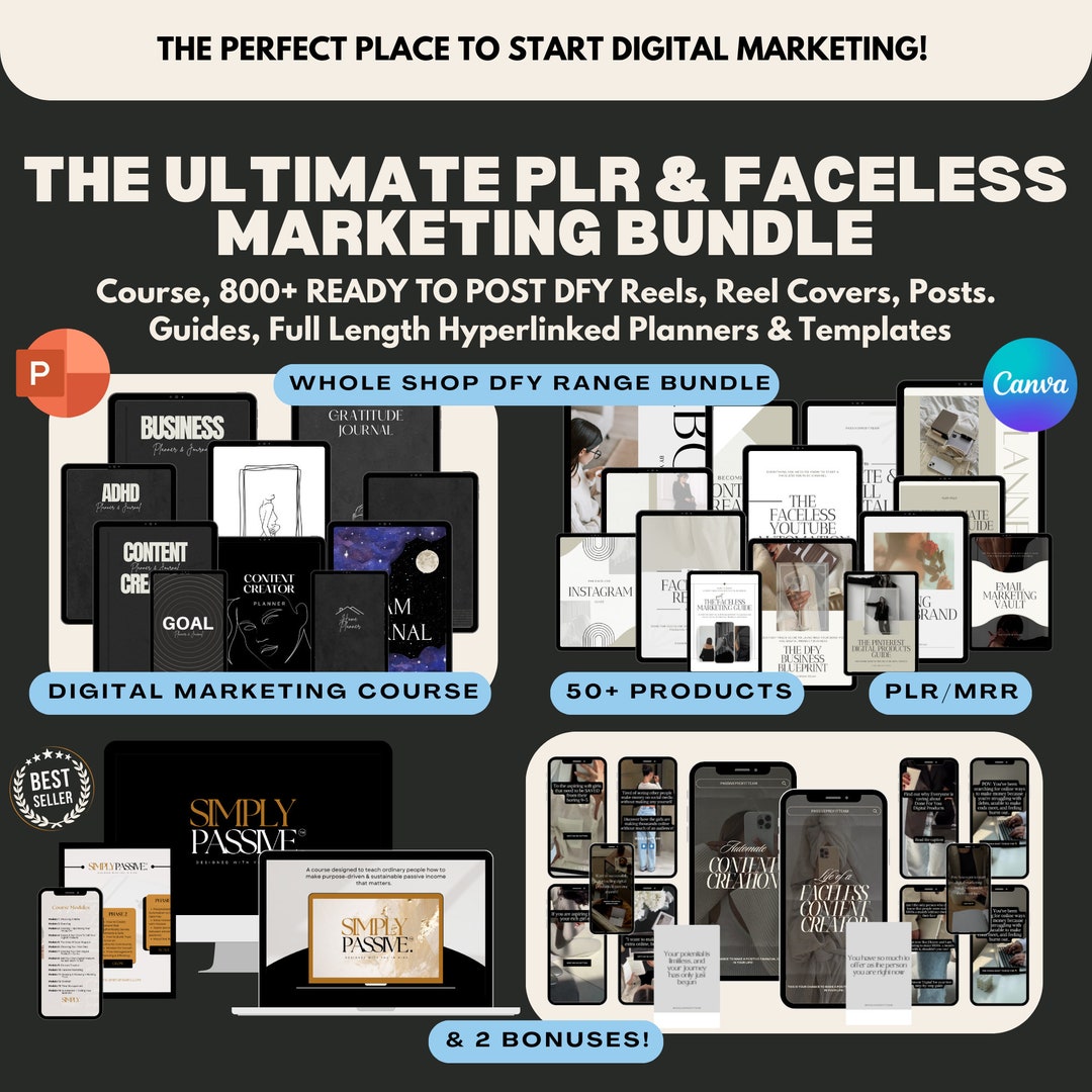 The Ultimate PLR Digital Marketing Bundle, Simply Passive Marketing ...