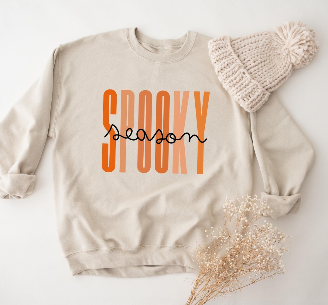 Spooky Season Sweatshirt Cute Halloween Sweatshirt Halloween - Etsy