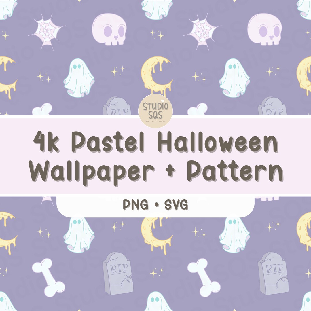 Halloween Pattern Halloween Wallpaper Seamless Pattern - Etsy