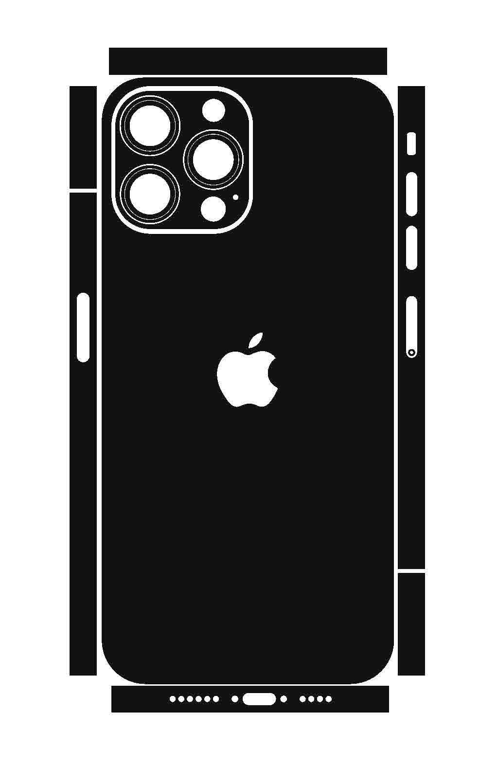 IPhone 13 Pro Max Skin Template, Vector Cut File, Vinyl Wrap Cutting ...