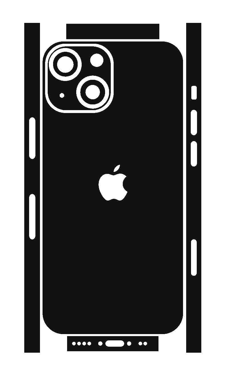 IPhone 13 Mini Skin Template, Vector Cut File, Vinyl Wrap Cutting ...