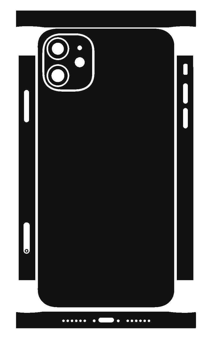 IPhone 11 Skin Template, Vector Cut File, Vinyl Wrap Cutting Template ...