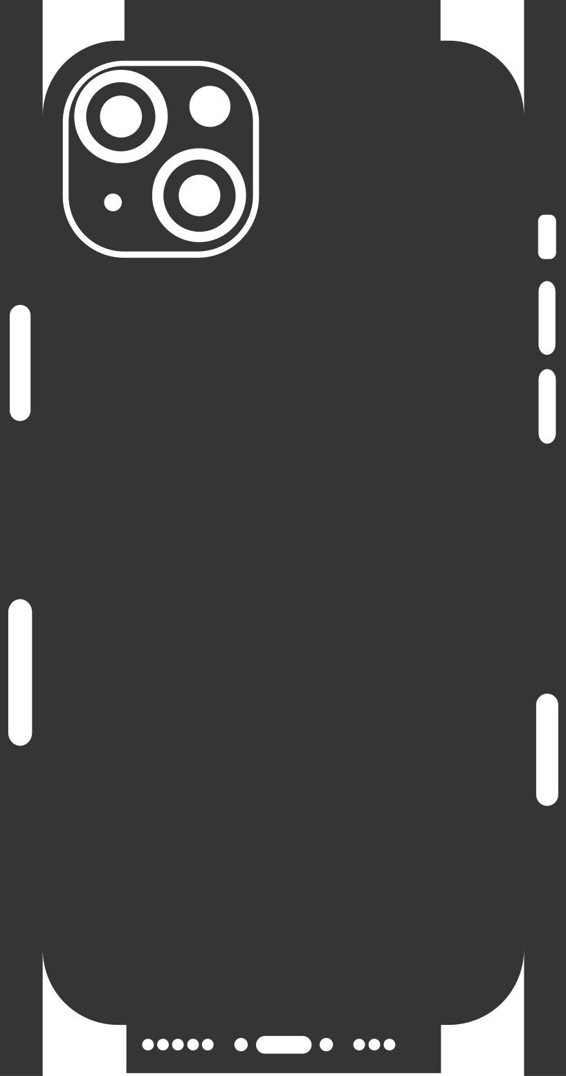 IPhone 14 Plus Skin Template, Vector Cut File, Vinyl Wrap Cutting ...