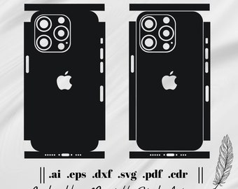 IPhone 15 Pro Skin Template Vector Cut File - Etsy
