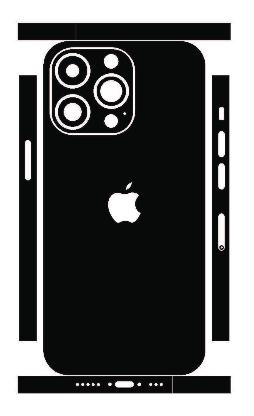 IPhone 13 Pro Skin Template, Vector Cut File, Vinyl Wrap Cutting ...