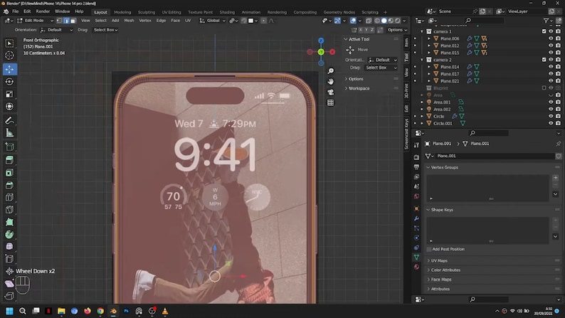 IPhone 14 Pro 3D Model: Realistic Blender File (digital Download) - Etsy