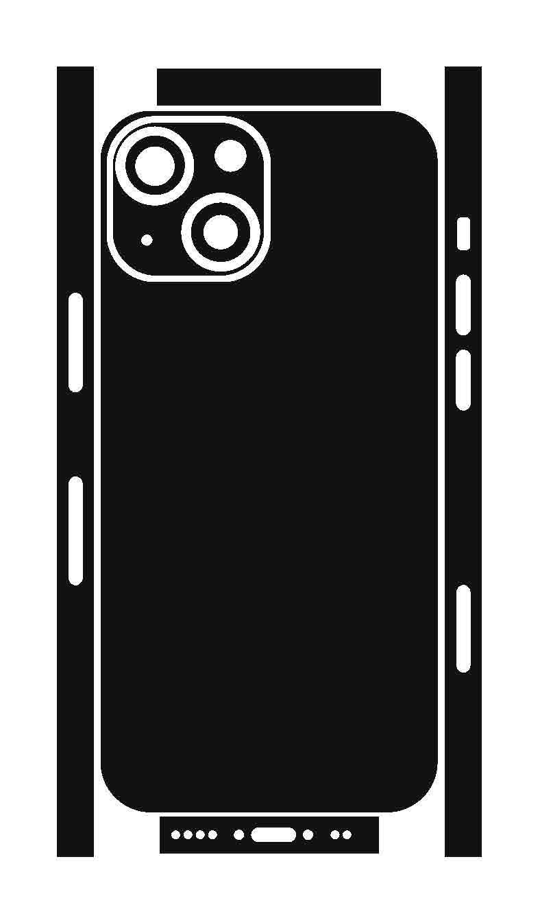 IPhone 13 Mini Skin Template, Vector Cut File, Vinyl Wrap Cutting ...