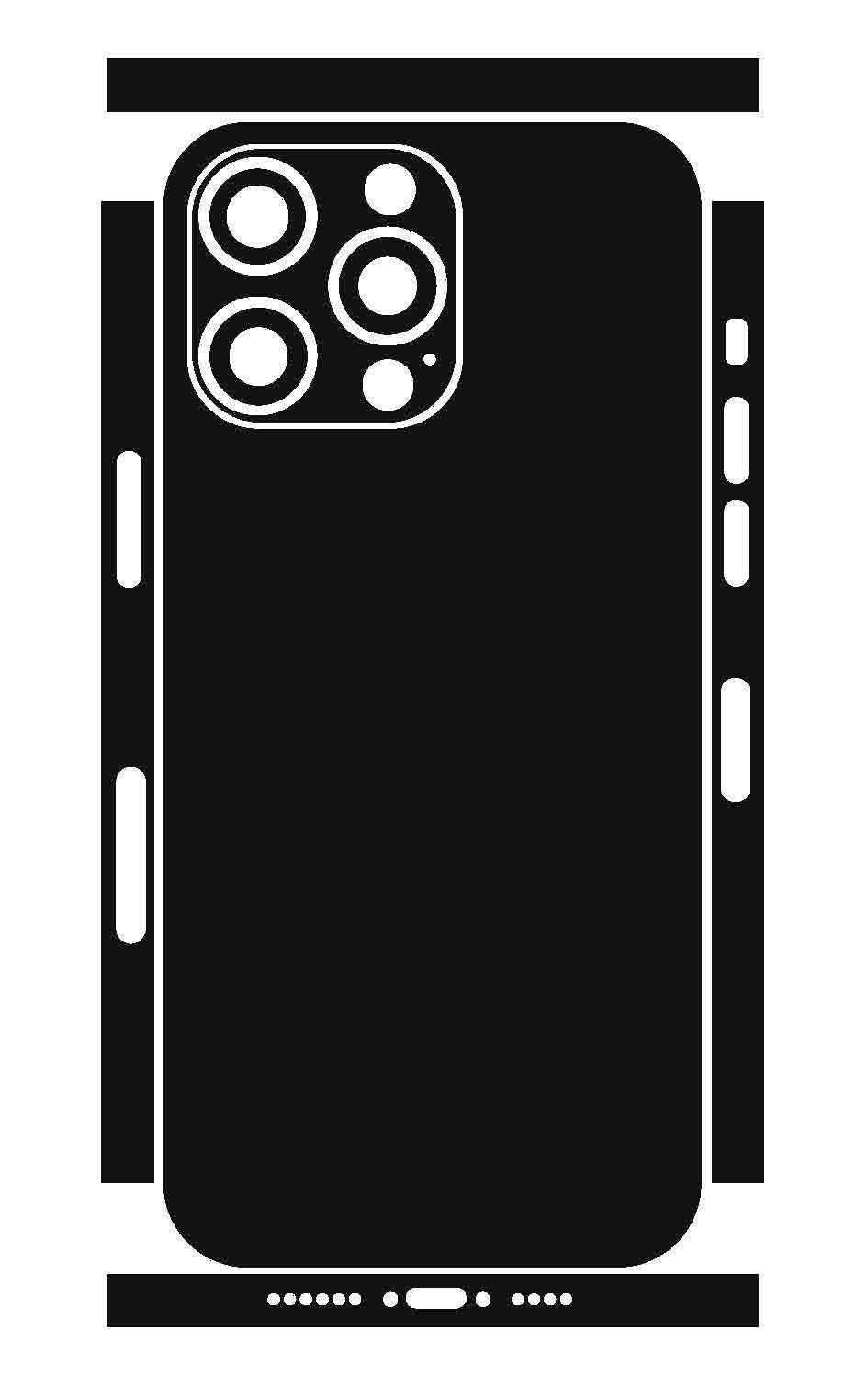 IPhone 15 Pro Max Skin Template, Vector Cut File, Vinyl Wrap Cutting ...