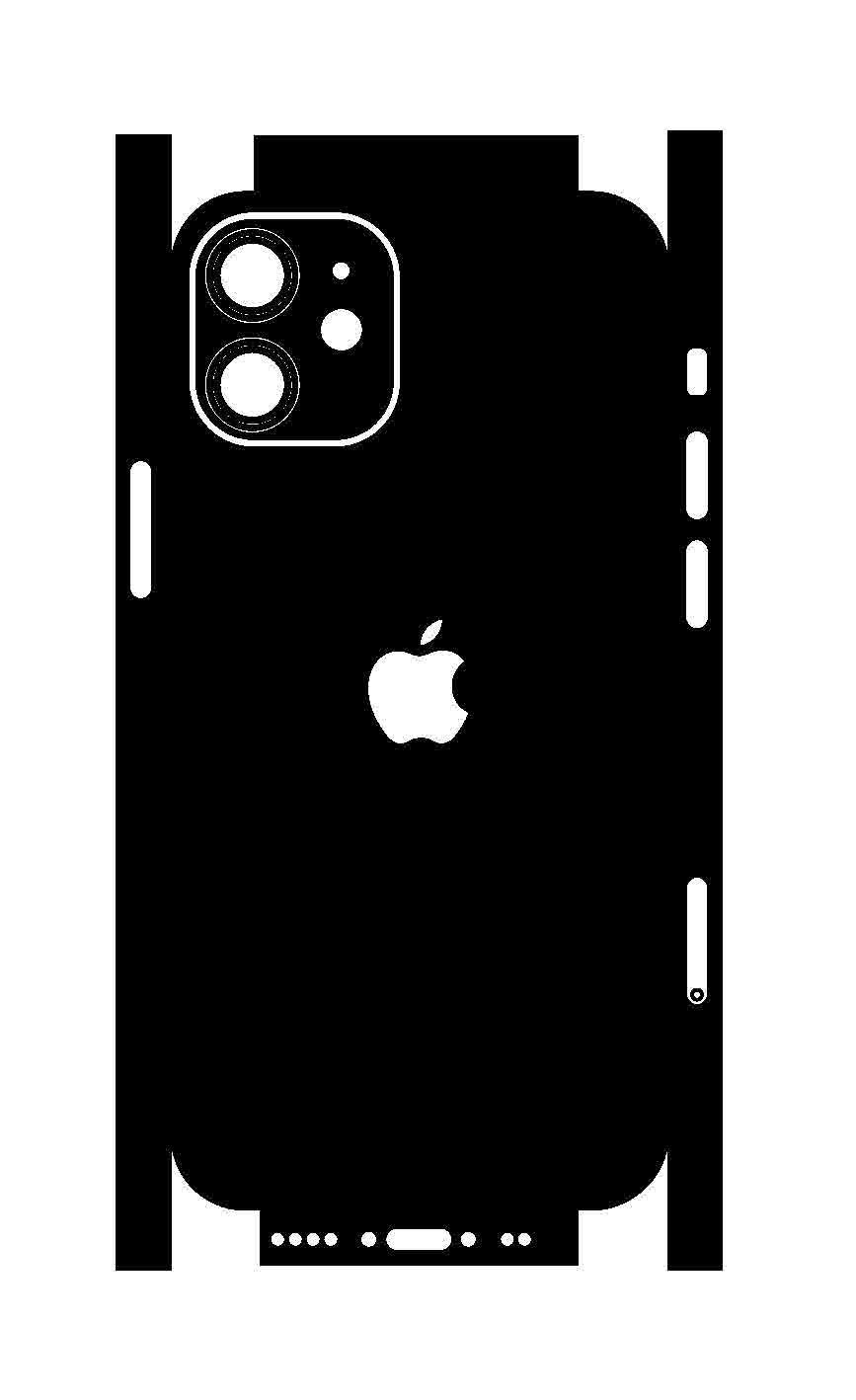 IPhone 12 Mini Skin Template, Vector Cut File, Vinyl Wrap Cutting ...