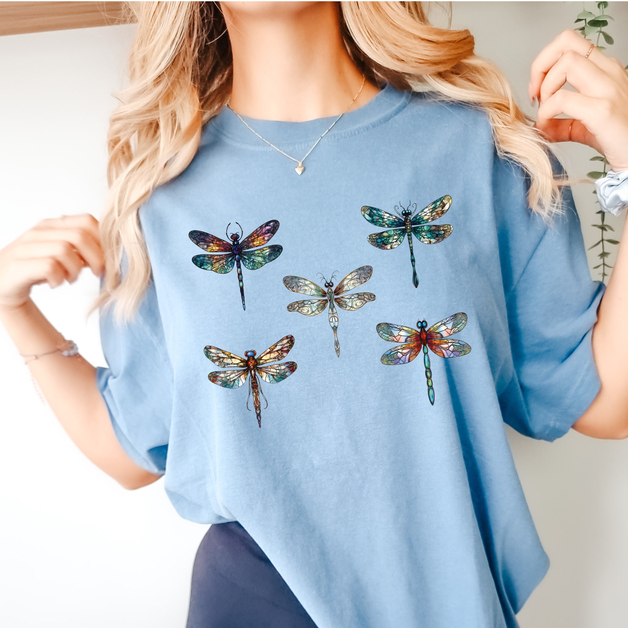 Dragonfly Shirt, Boho Style Dragonflies Shirt, Nature Shirt, Dragonfly ...
