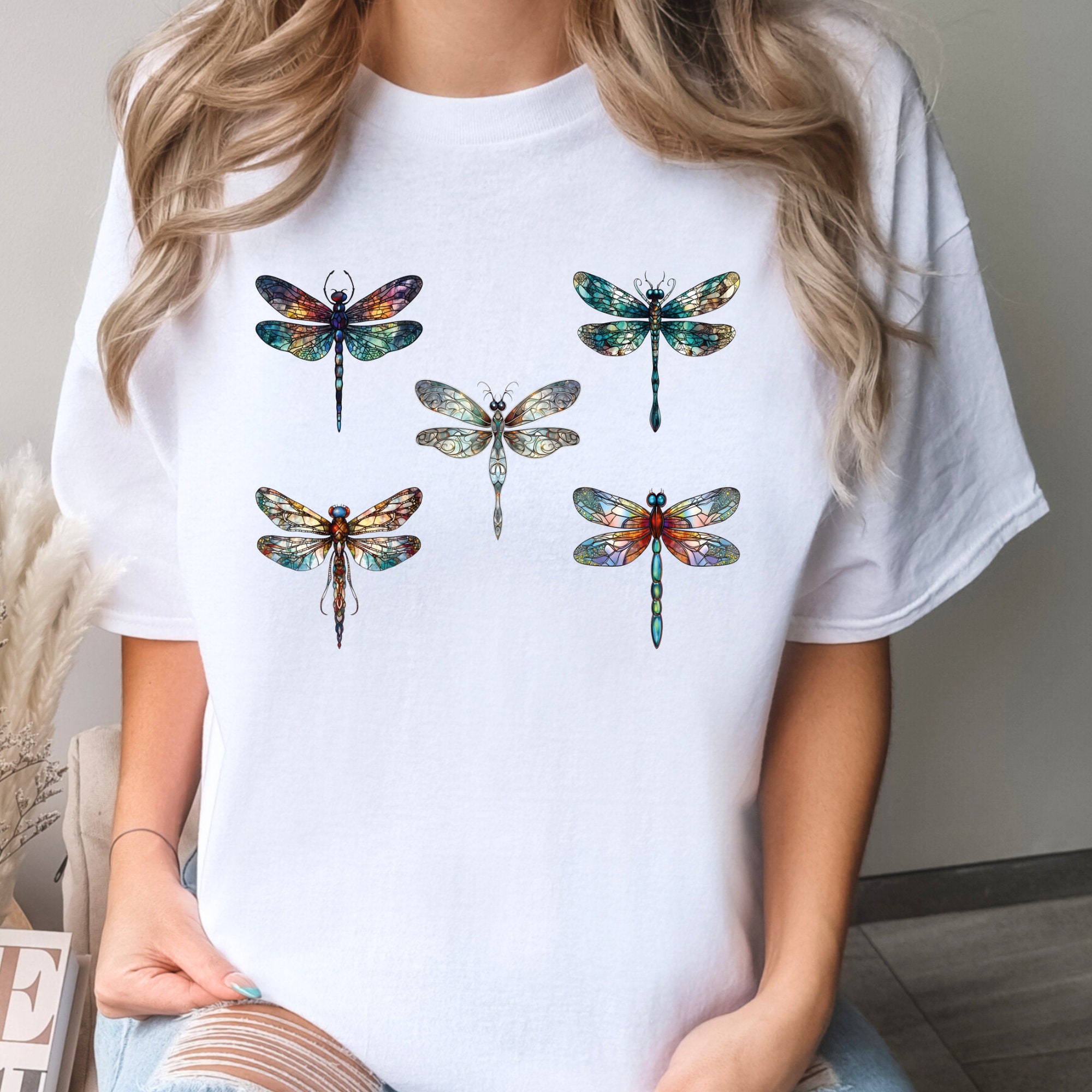 Dragonfly Shirt, Boho Style Dragonflies Shirt, Nature Shirt, Dragonfly ...