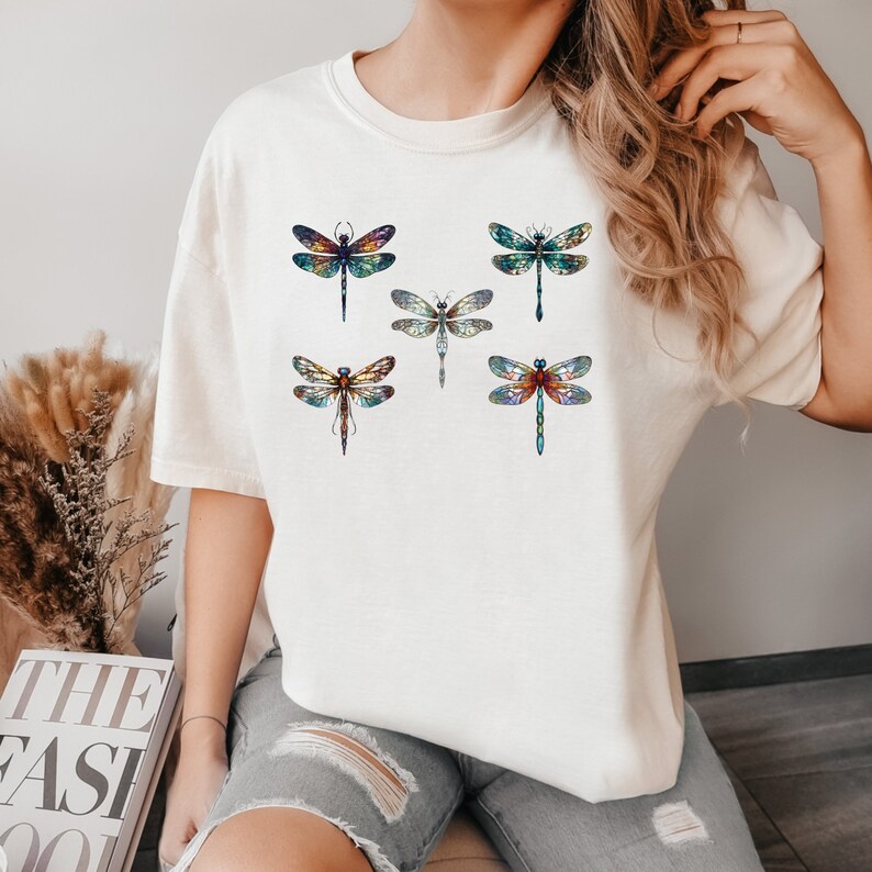 Dragonfly Shirt, Boho Style Dragonflies Shirt, Nature Shirt, Dragonfly ...