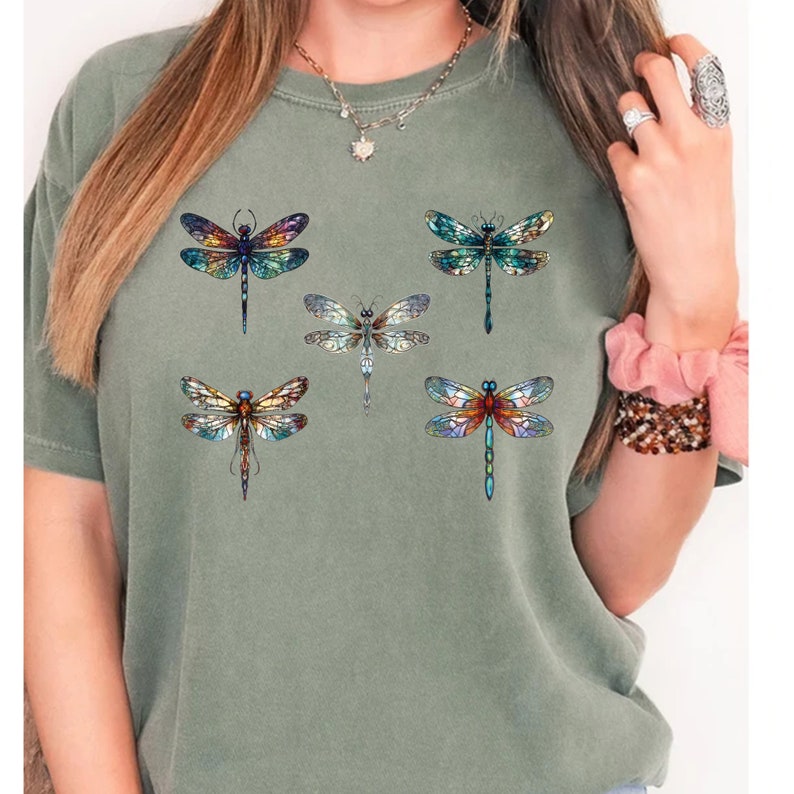 Dragonfly Shirt, Boho Style Dragonflies Shirt, Nature Shirt, Dragonfly ...