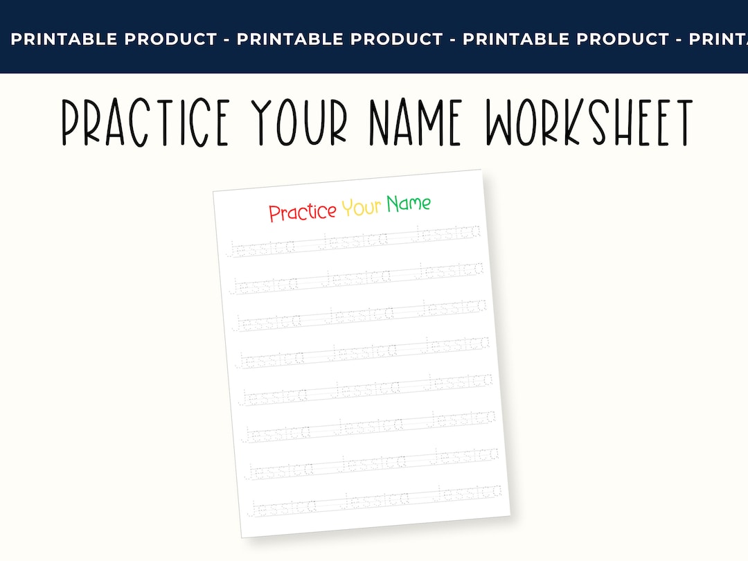 Practice Your Name | Personalized Worksheets | Homeschool Worksheet| 4 ...