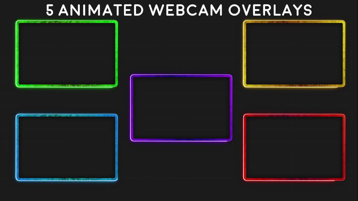 5 ANIMATED Webcam Overlay for Rumble Twitch Youtube - Etsy