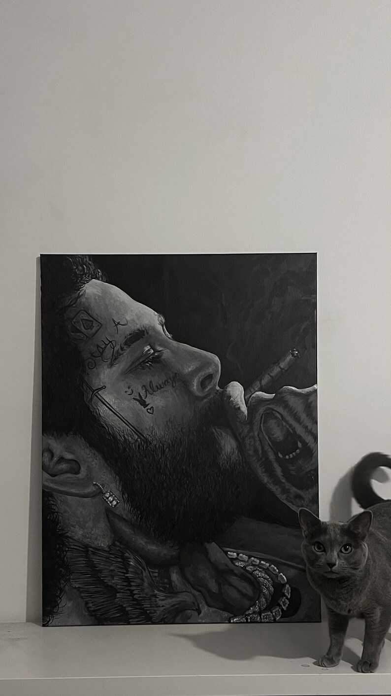 Post Malone Poster, Printable Poster, Digital Download, Post Malone Fan ...
