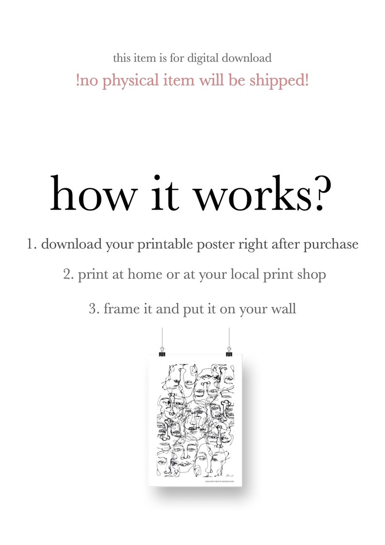 Printable Artwork Poster, Minimalist Art, Wall Decor, Minimalist ...
