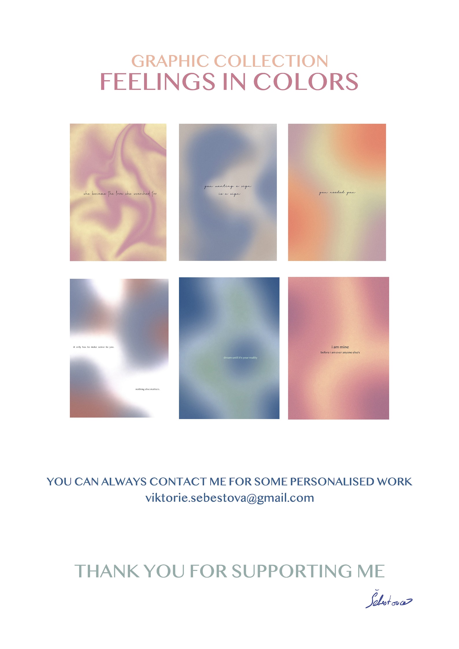 Set of 6 Self Love Printable Posters, Aura Poster, Self Care, Mindful ...