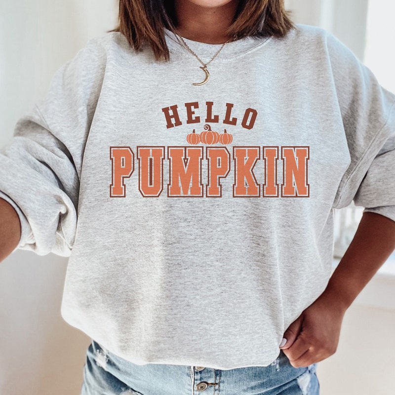 Hello Pumpkin Sweatshirt - Etsy
