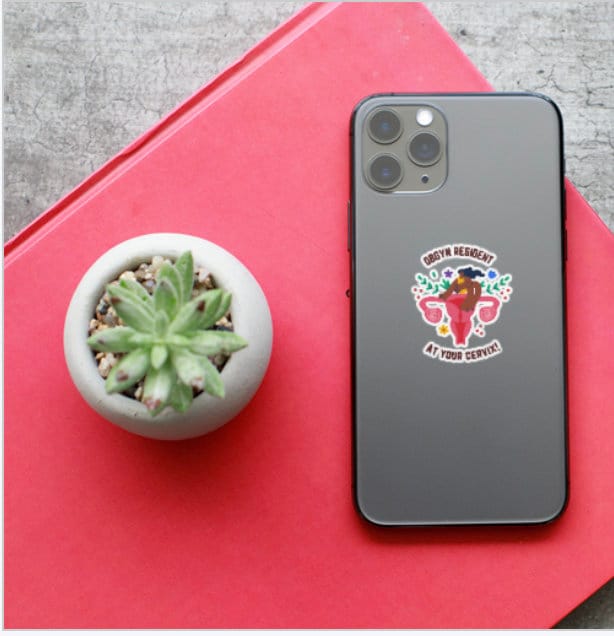 OBGYN Resident at Your Cervix Sticker Cute Obstetrics and - Etsy