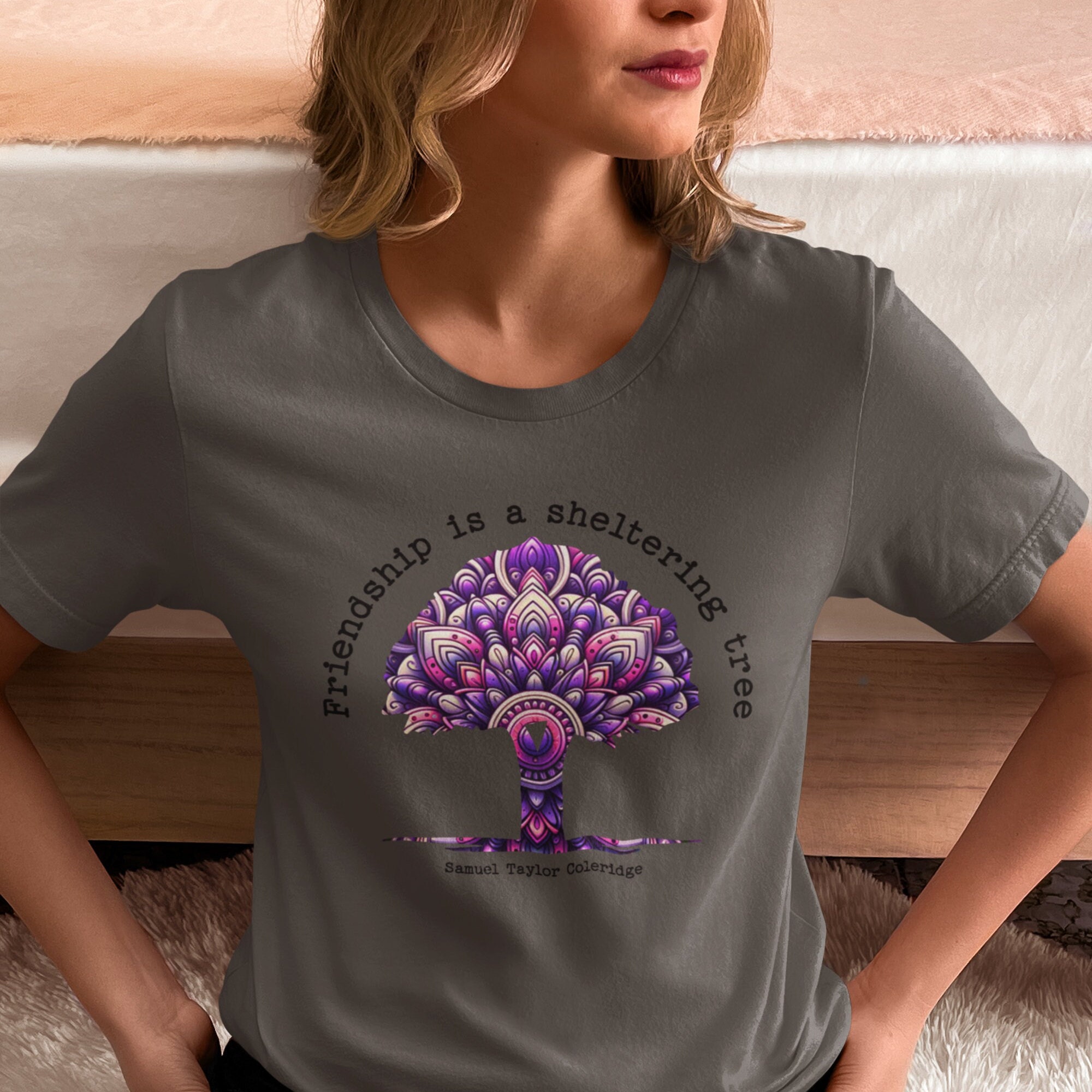 Mandala Tree, Friendship Quote, Author Quote Tee, Gift for Book Lover ...
