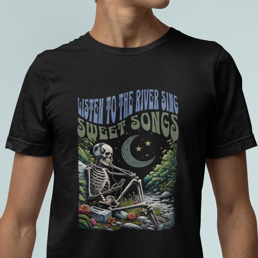 Grateful Dead Skeleton Shirt, Deadhead Gift, Concert Shirt, Retro ...