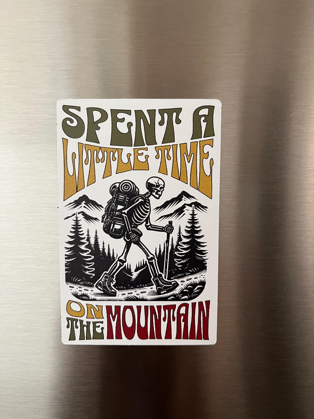 Grateful Dead Lyrics Magnet, Gift for Deadhead, Hiking Skeleton, Jam ...