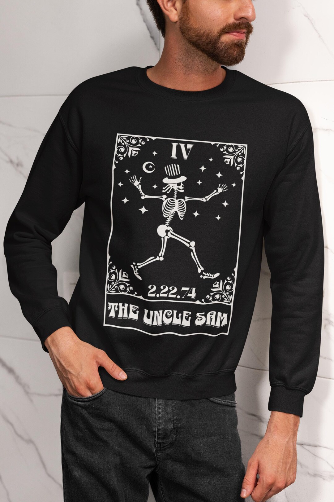Grateful Dead Uncle Sam Tarot Sweatshirt, Gift for Deadhead, Group ...