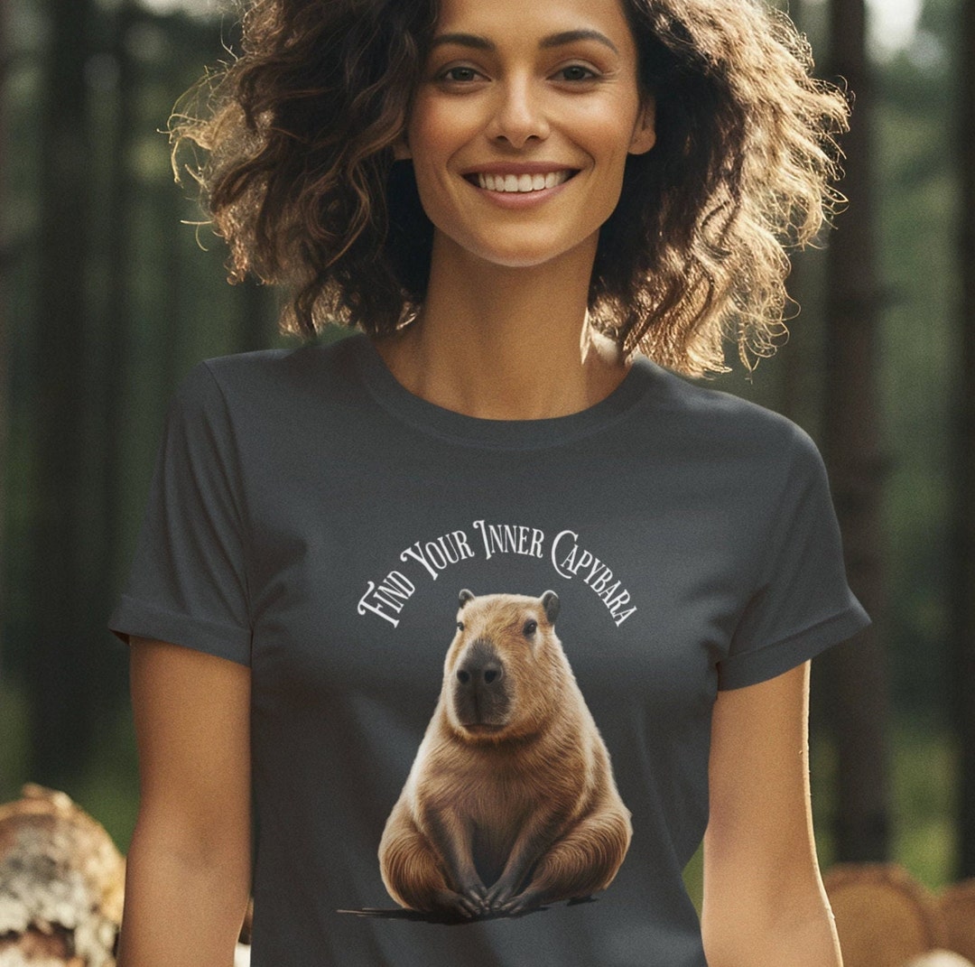 Capybara Shirt Meditating Capybara Find Your Inner Peace Capybara T ...