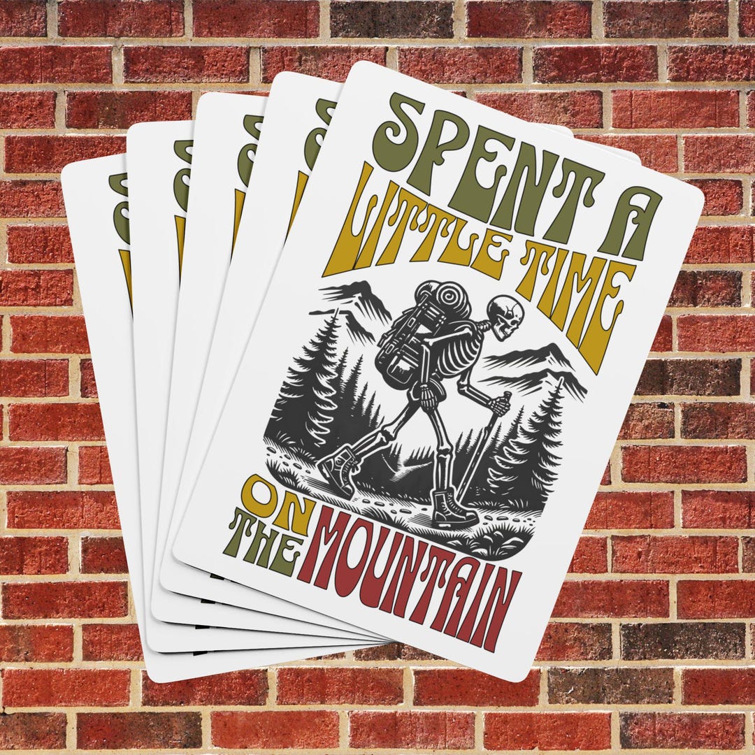 Grateful Dead Hiking Skeleton Poker Playing Cards, Deck for Deadhead ...