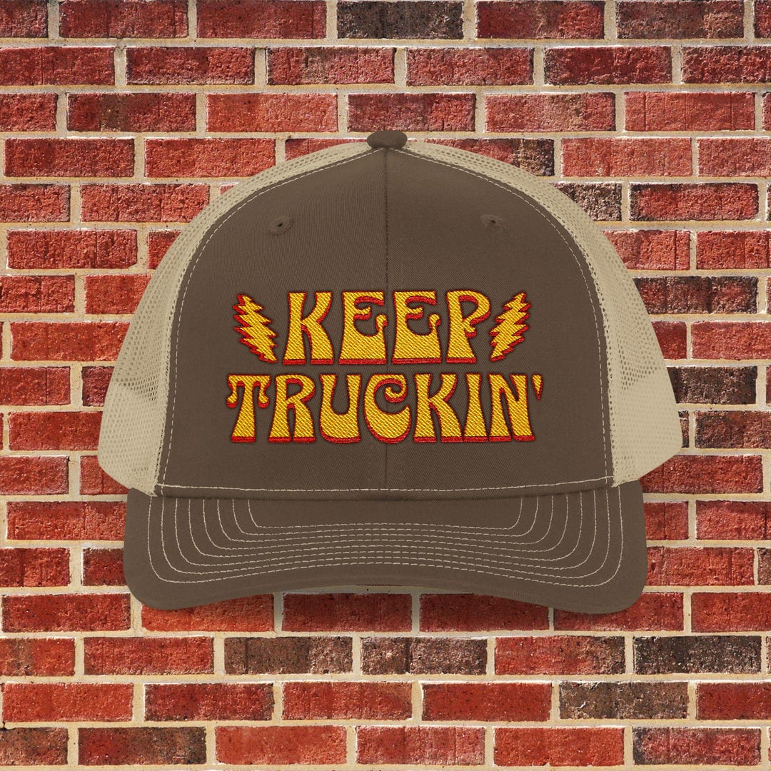Grateful Dead Inspired Truckin' Snapback Trucker Cap, Gift for Deadhead ...