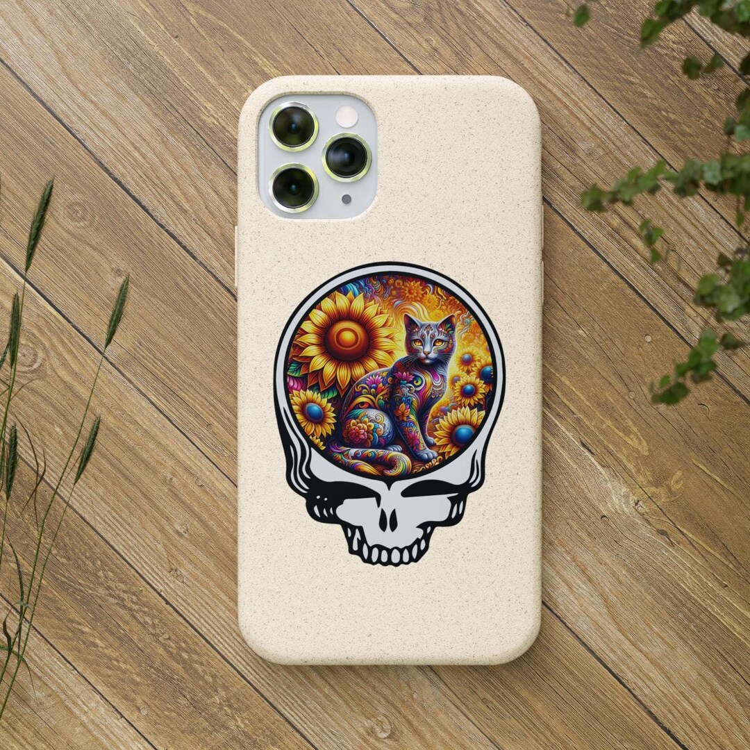 Grateful Dead China Cat Sunflower Biodegradable Grateful Dead Case, Eco ...