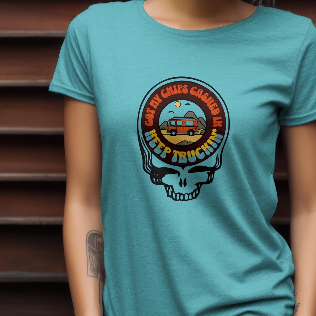 Grateful Dead Truckin' Shirt, Deadhead Gift, Retirement Gift, Jerry ...