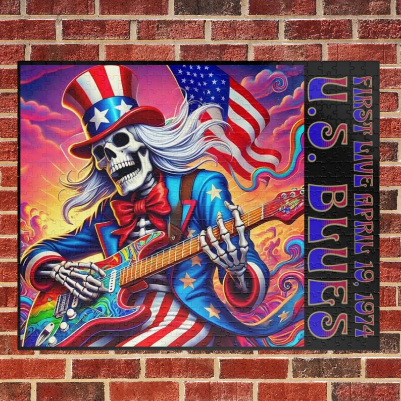 Grateful Dead U.S. Blues 520 Piece Puzzle, Gift for Deadhead ...