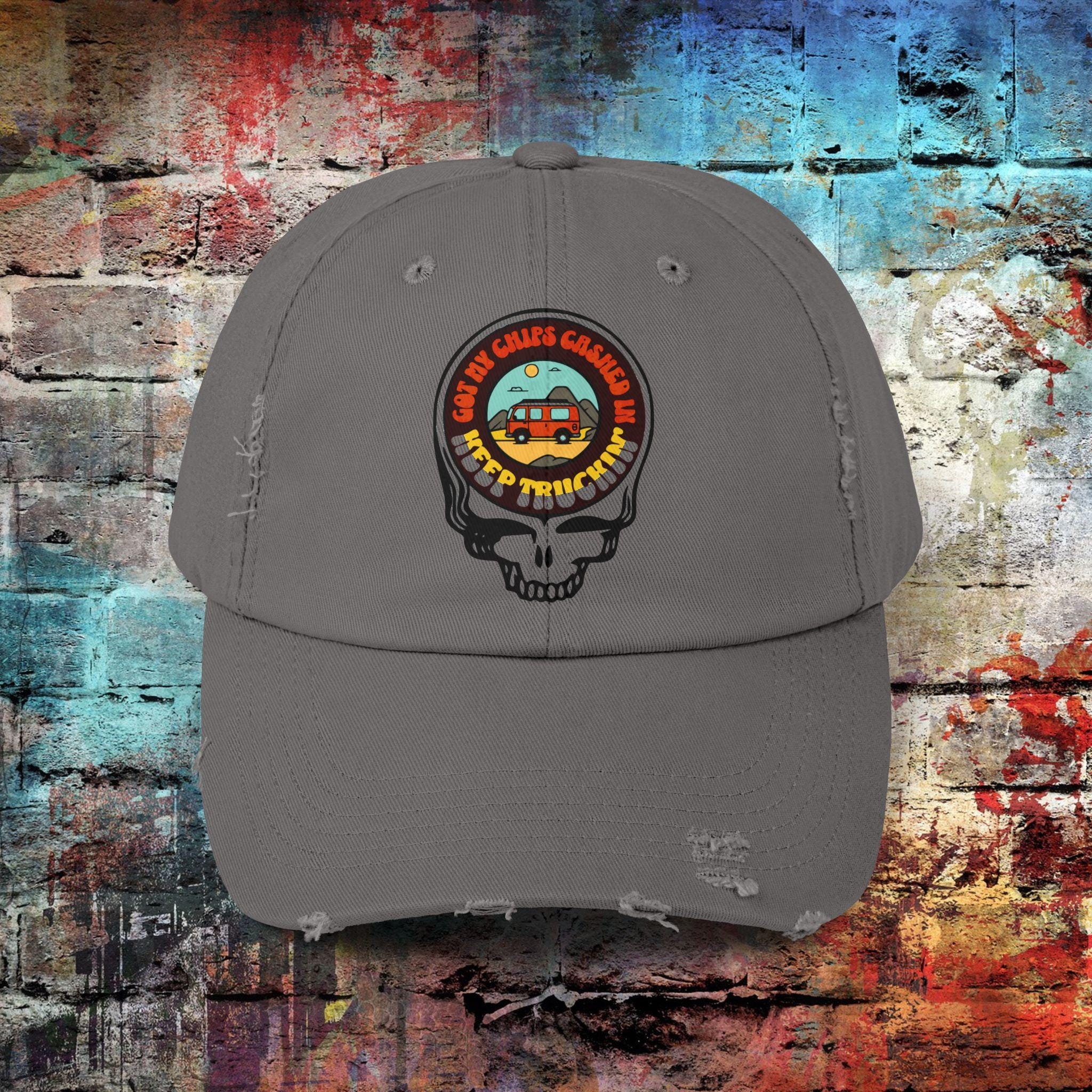 Grateful Dead Inspired Truckin' Cap, Gift for Deadhead, Ripple Song Cap ...
