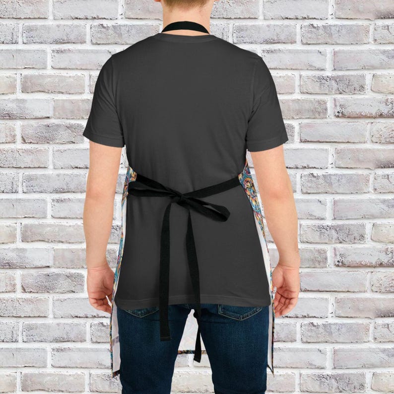 Grateful Dead Inspired Marching Bear Colorful Apron, Gift for Deadhead ...