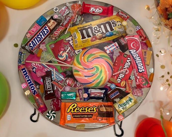 22-inch High by 14-inch Wide Epoxy Resin Round Candy Table - Etsy