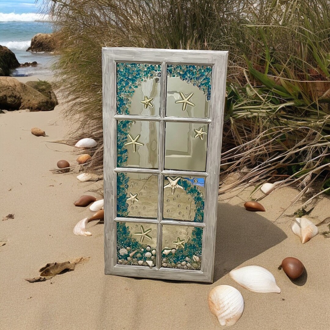 Fire Glass Starfish Scene Resin Wall Art! - Etsy